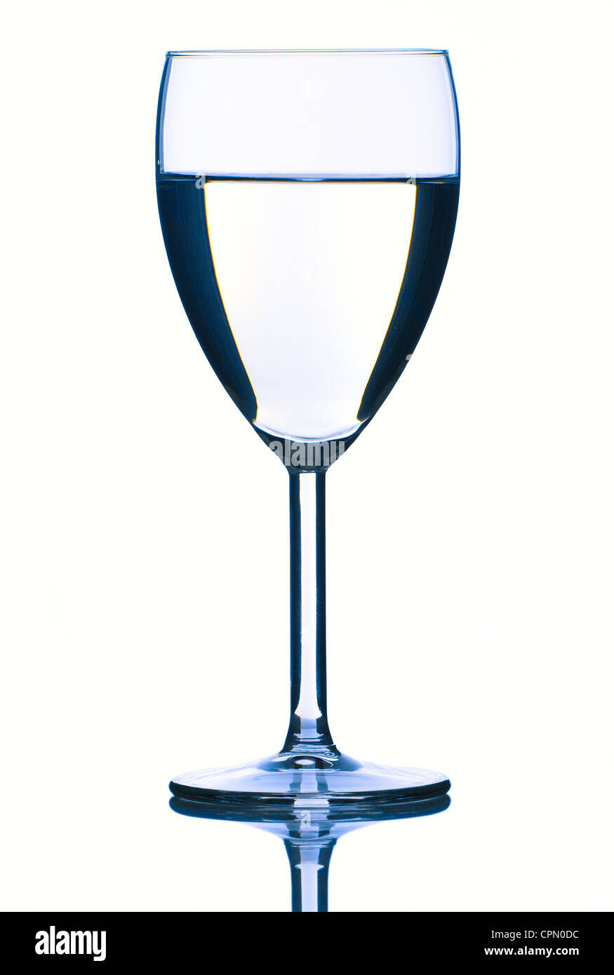 Glass of water isolated on white background Stock Photo - Alamy
