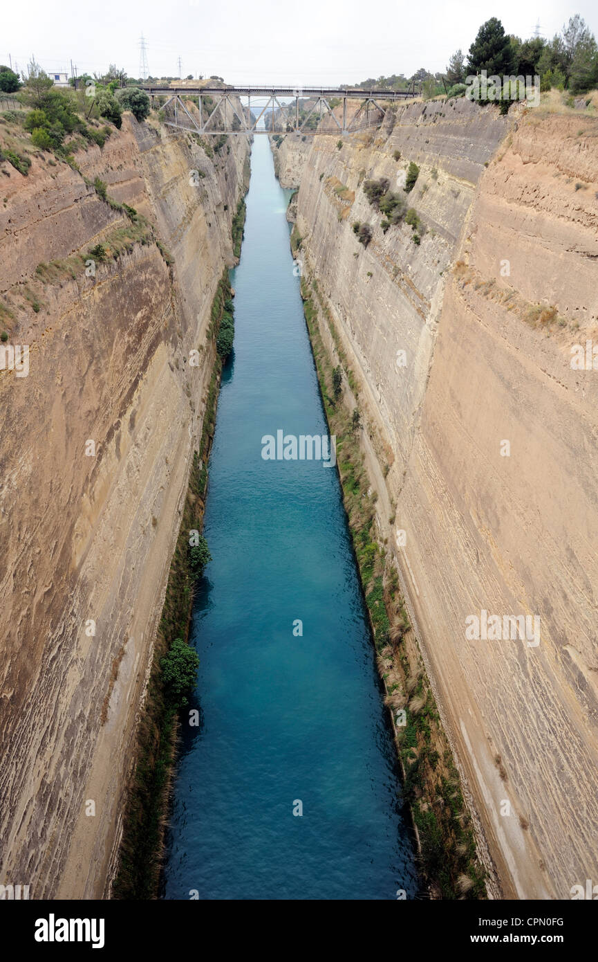 Corinth, Peloponnese, Greece, Corinth Canal Stock Photo - Alamy