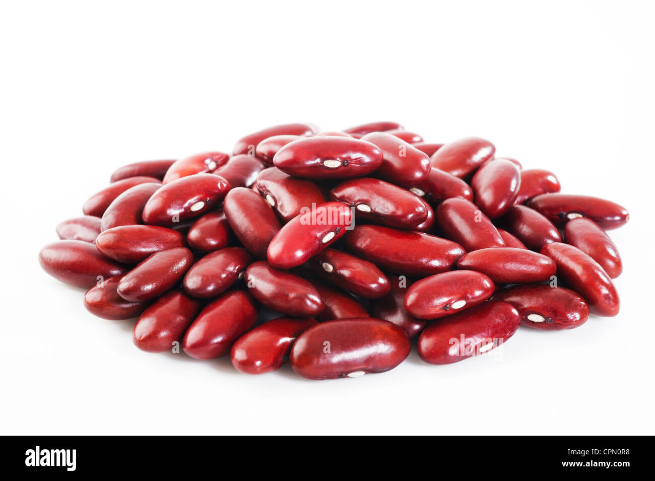 kidney beans on white background Stock Photo - Alamy