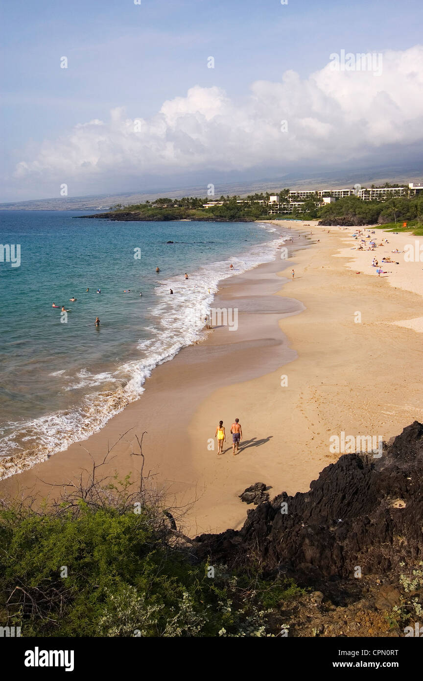 Elk284-3255 Hawaii, HI, Kohala Coast, Hapuna Bay, beach Stock Photo - Alamy
