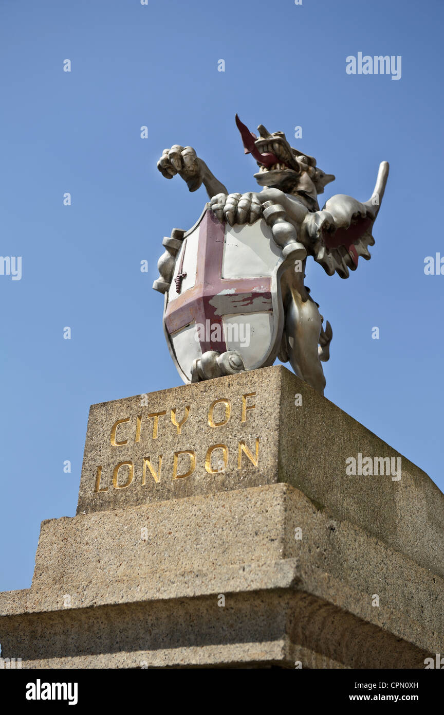 City of London dragon statue, London, United Kingdom Stock Photo - Alamy