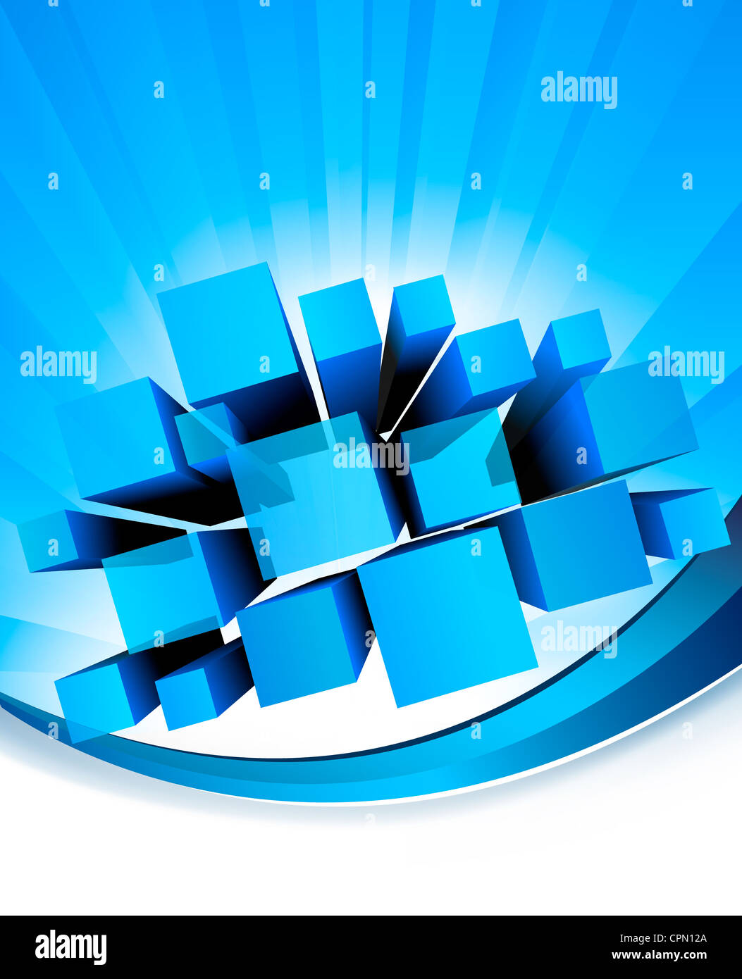 Abstract blue background. Vector Stock Photo - Alamy