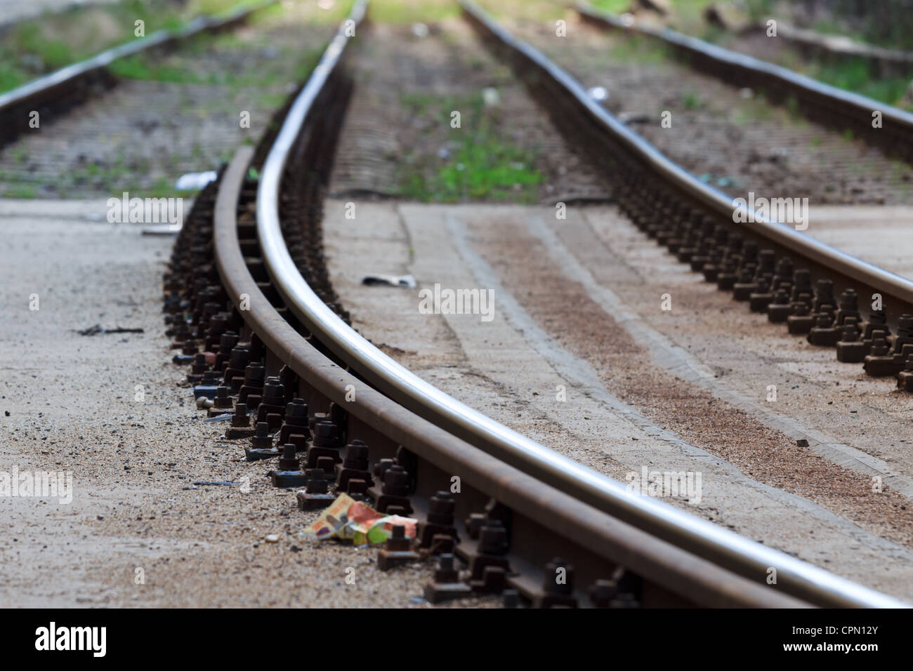 Train tracks going into distance hi-res stock photography and images ...