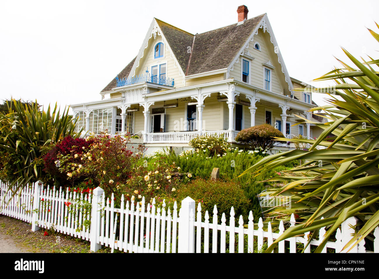 The ornate and historic Victorian-style MacCallum House Inn towers ...