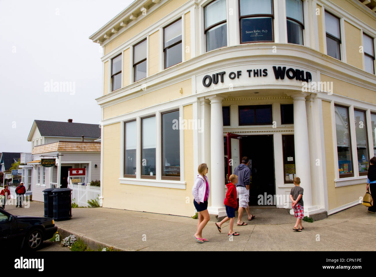 Perched on a rugged Pacific headland, the quaint Victorian-style town ...