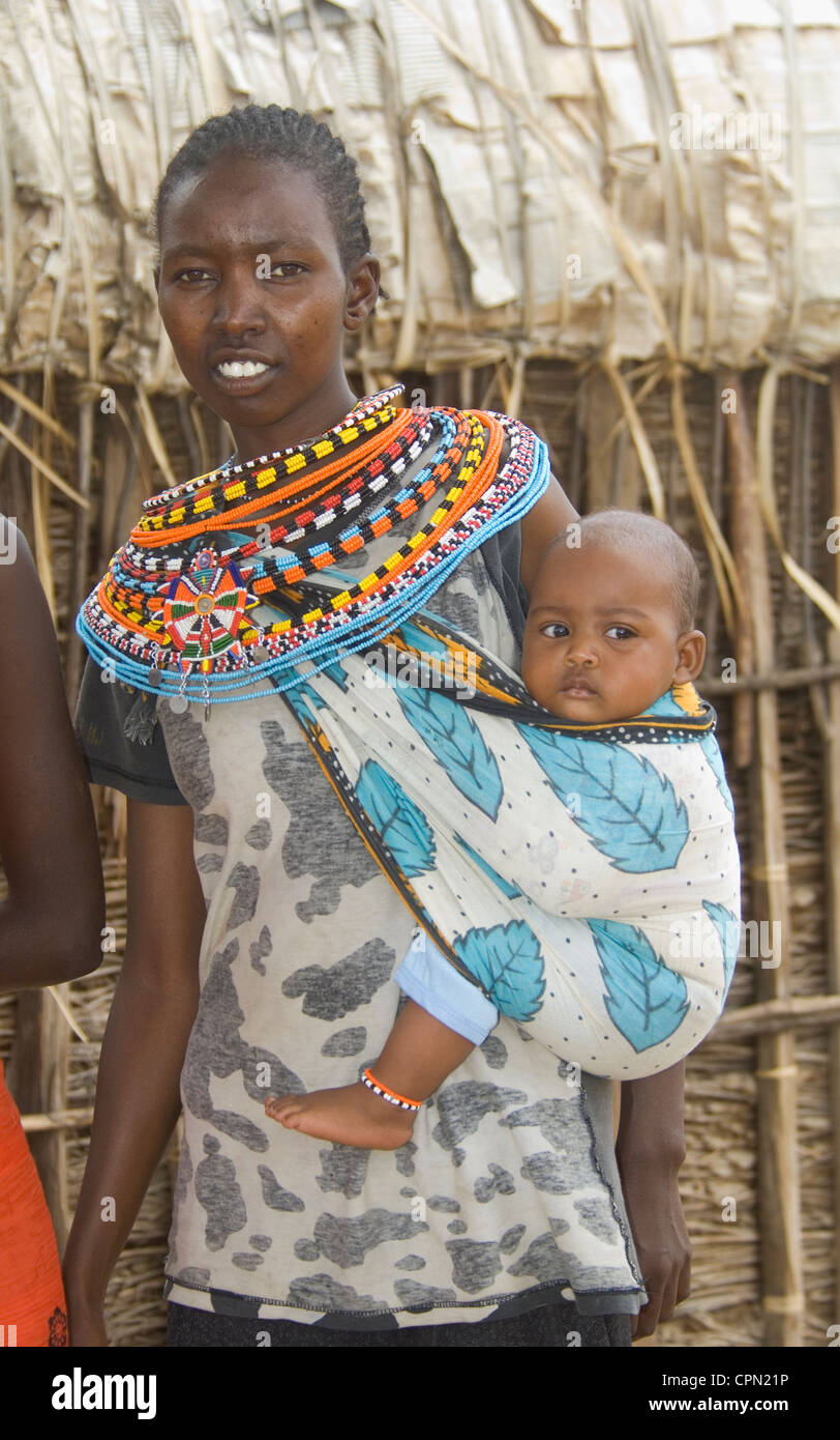 African tribal mother and baby hi-res stock photography and images - Alamy