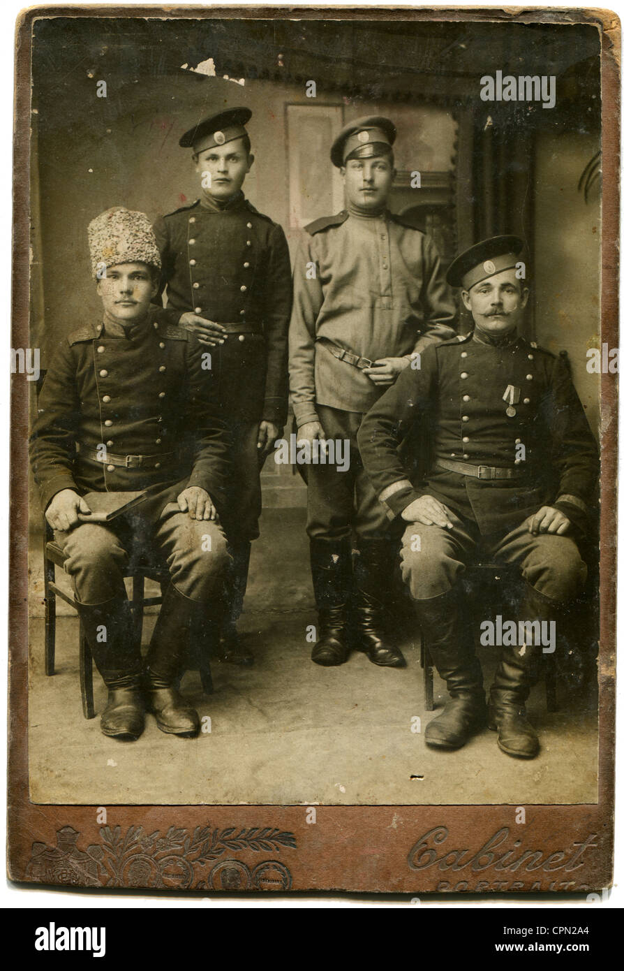 RUSSIA - CIRCA period of the First World War: An antique photo shows ...