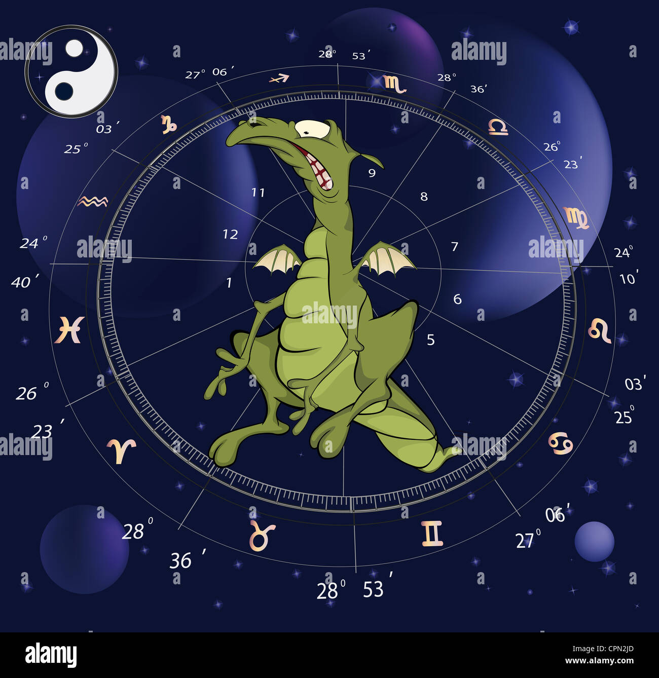 Zodiac sign. A dragon Stock Photo - Alamy