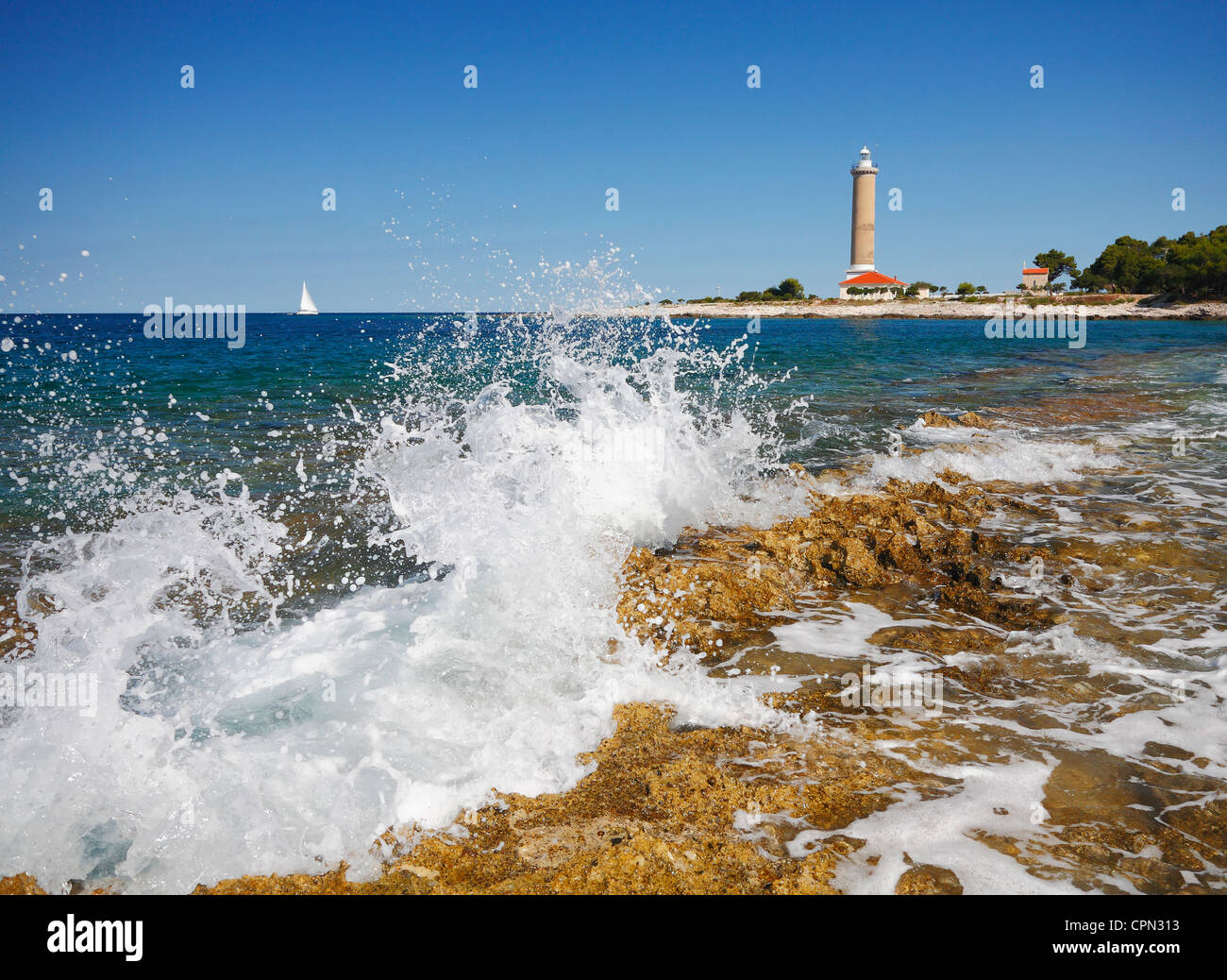 Veli Rat Lighthouse - Dugi otok, Croatia Stock Photo - Alamy