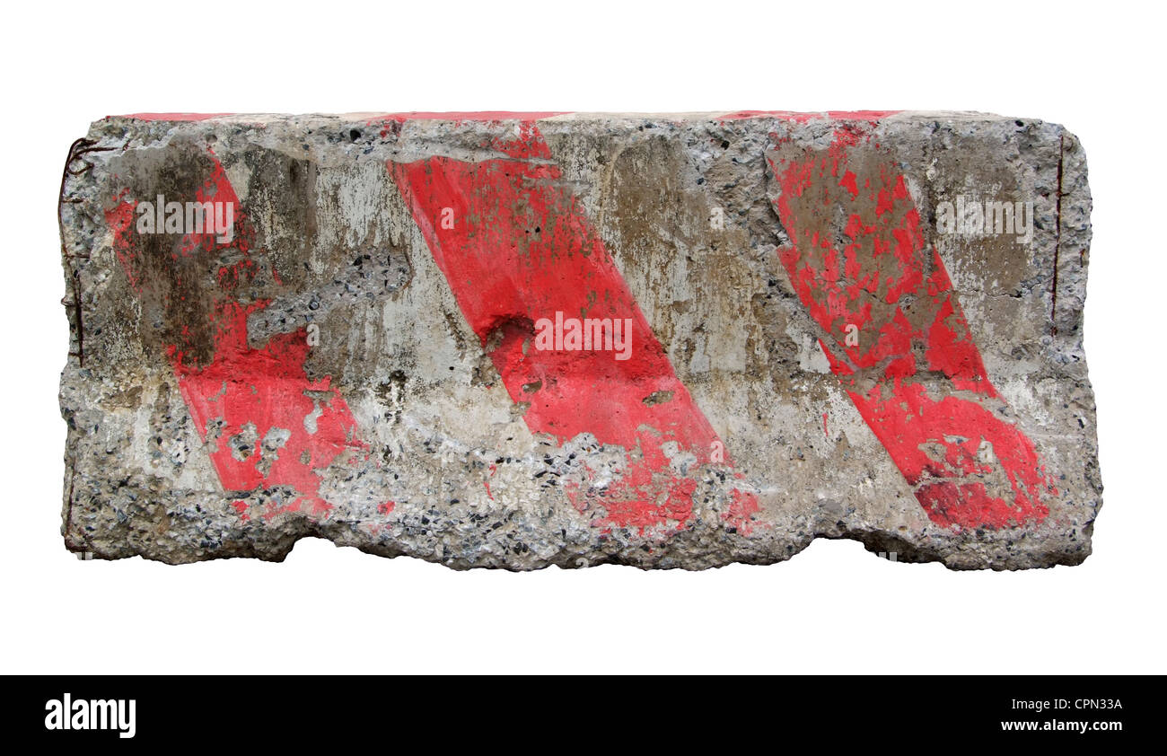 Road barrier white concrete blocks hi-res stock photography and images ...