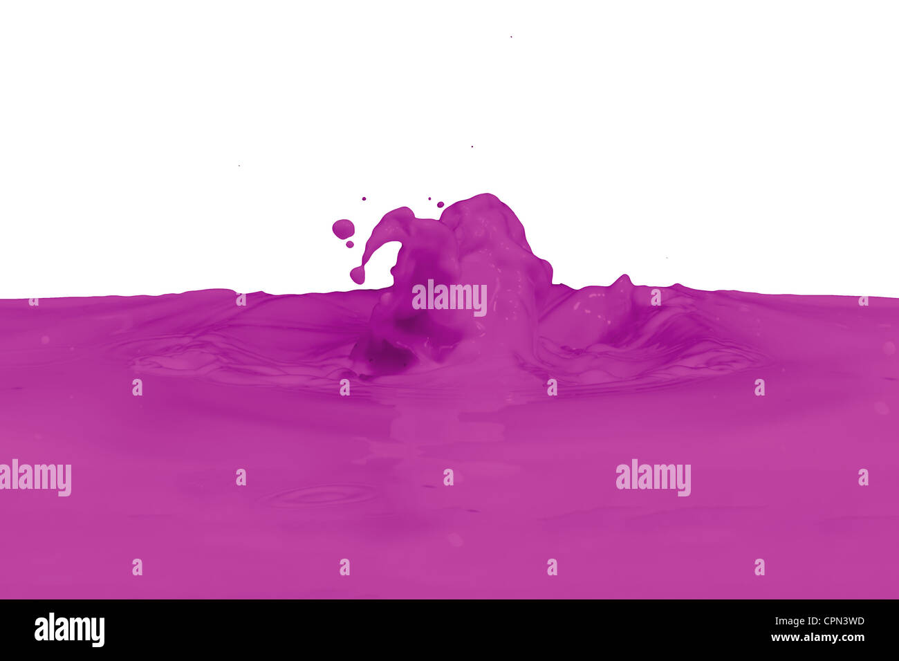 violet paint splashing isolated on white Stock Photo - Alamy