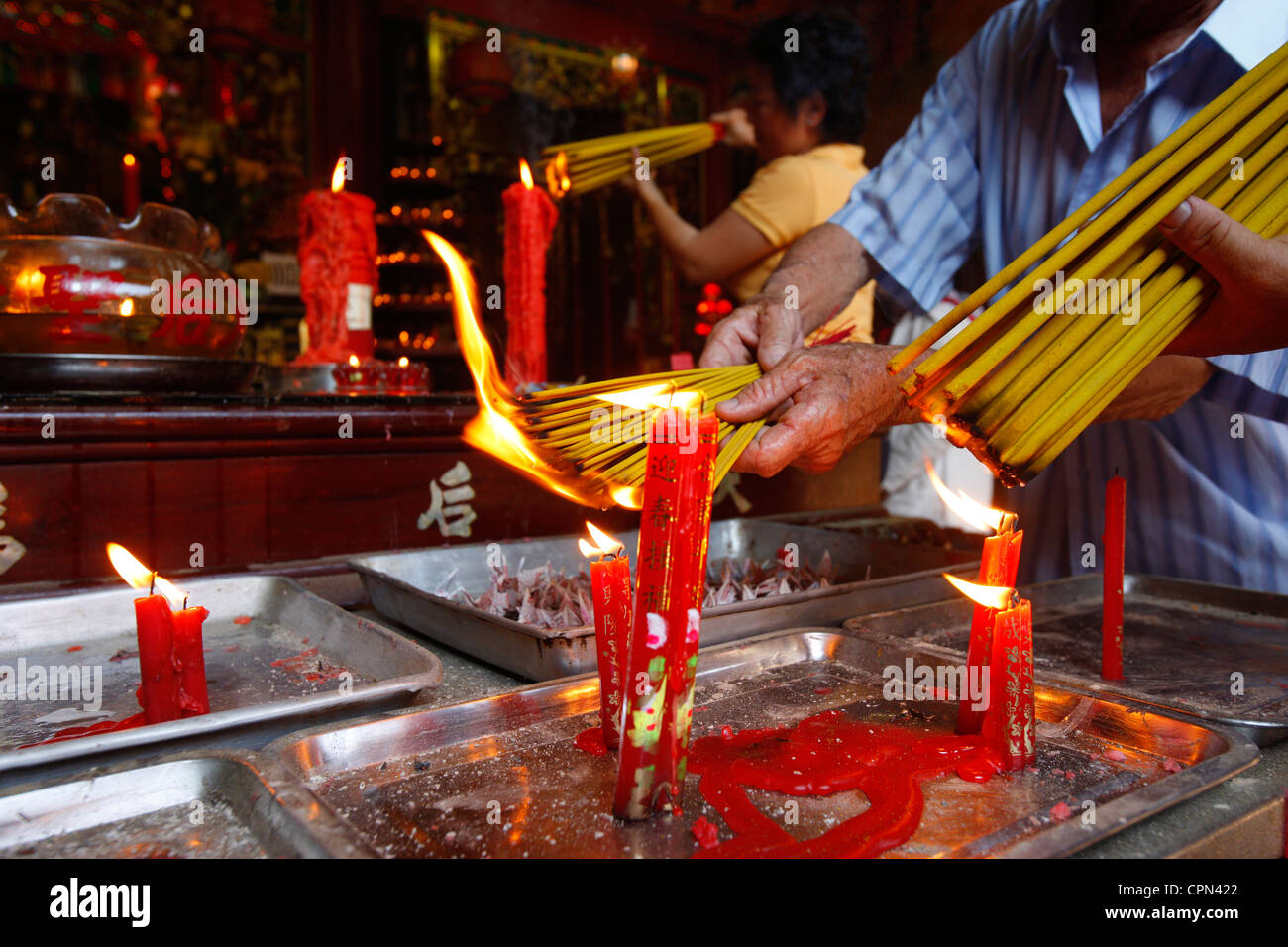 Flaming incense hi-res stock photography and images - Alamy