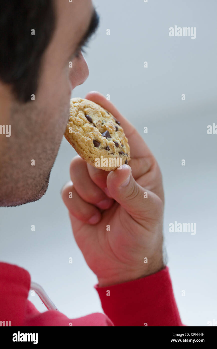 Man eating crackers not woman hi-res stock photography and images - Alamy