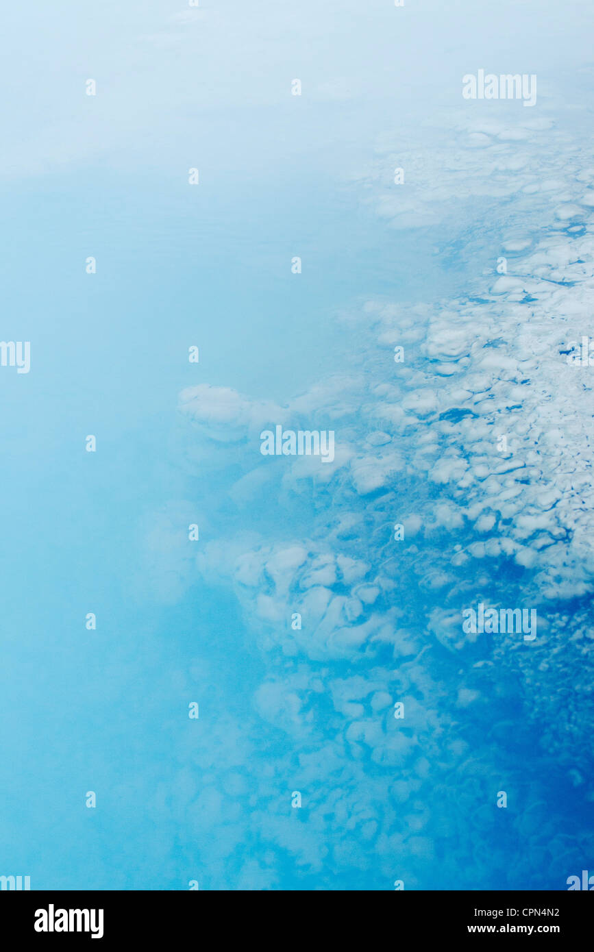 Silica mineral deposits in Blue Lagoon, Reykjanes Peninsula, Iceland ...