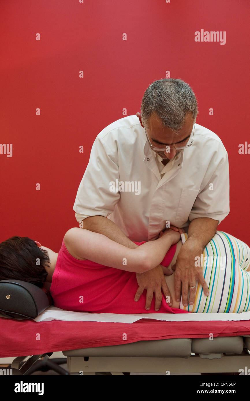 Woman rear view spine hi-res stock photography and images - Alamy