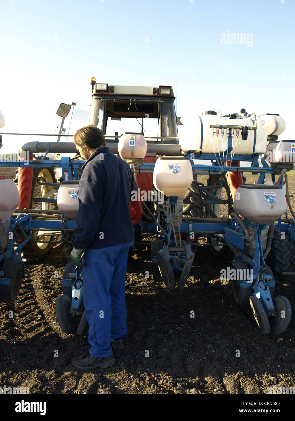 Old planting machines hi-res stock photography and images - Alamy