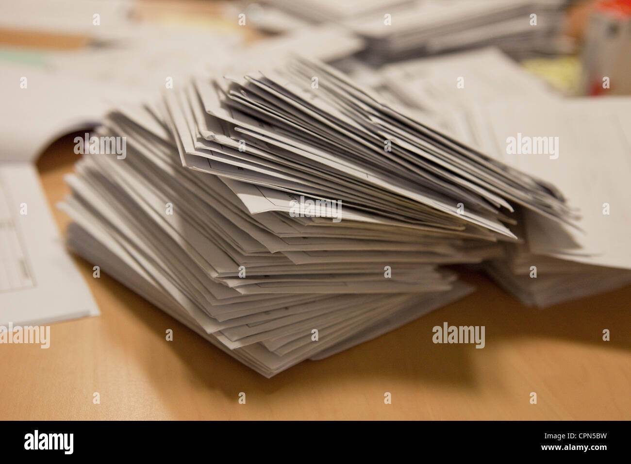 Ballot papers pile hi-res stock photography and images - Alamy