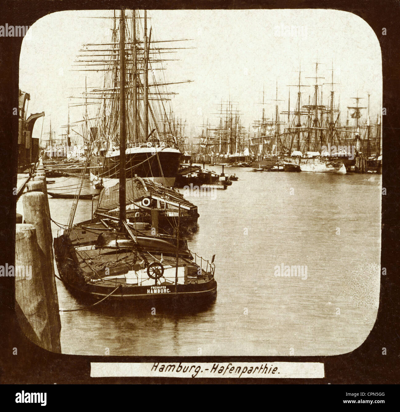 Hamburg port 19th century hi-res stock photography and images - Alamy