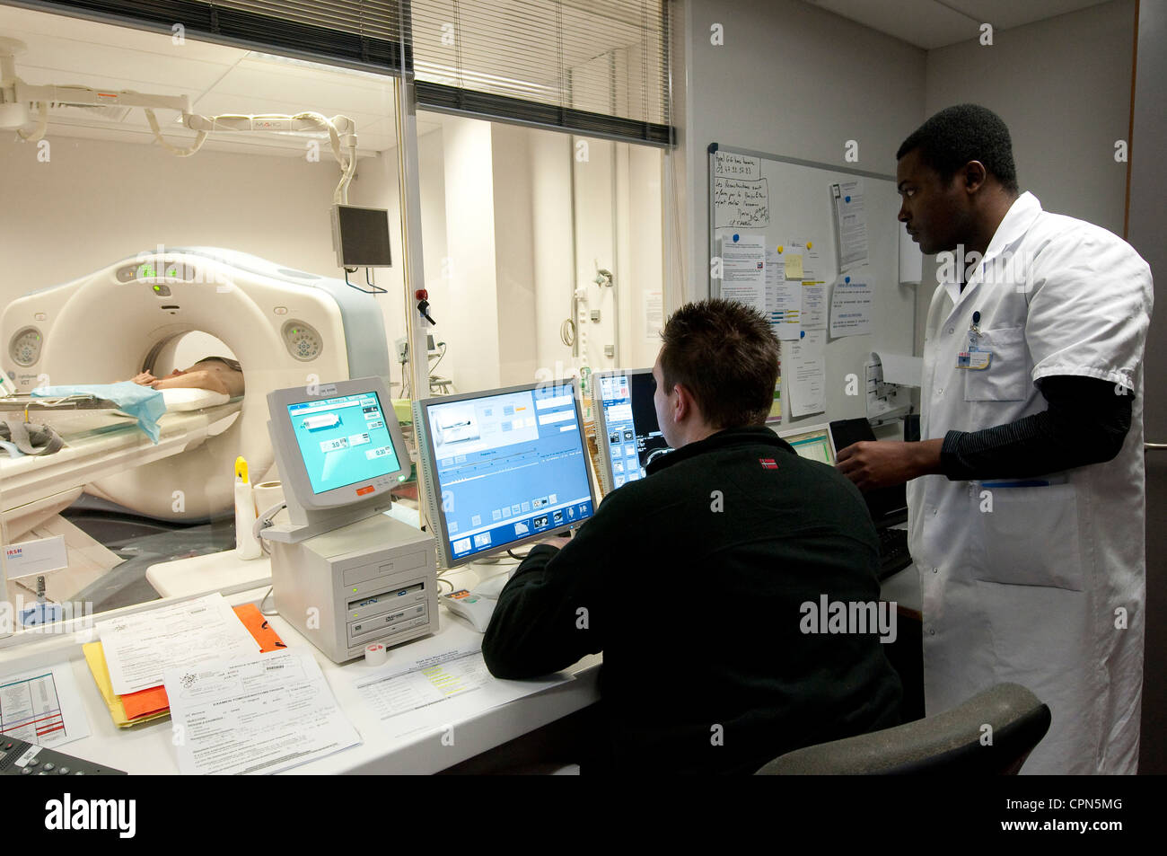 CT SCANNER EXAMINATION Stock Photo - Alamy