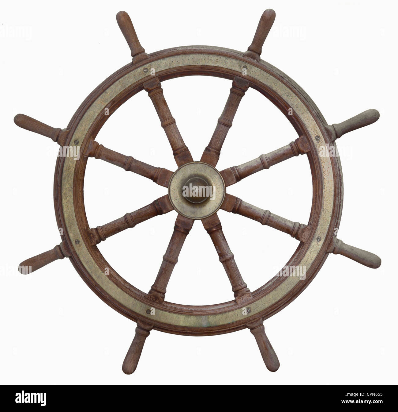 transport, navigation, steering wheel, of an Hamburg ship, Germany ...