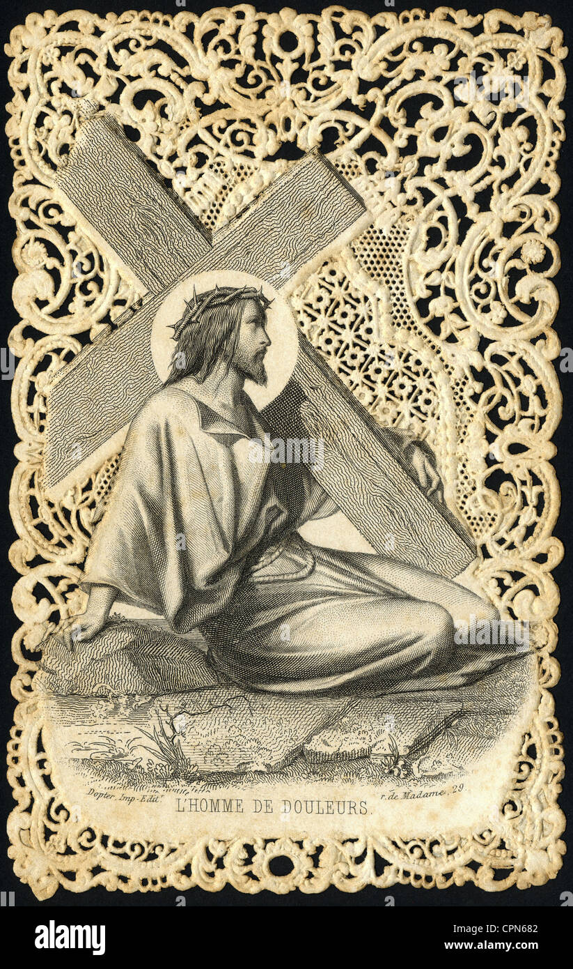 Jesus carrying cross hi-res stock photography and images - Alamy