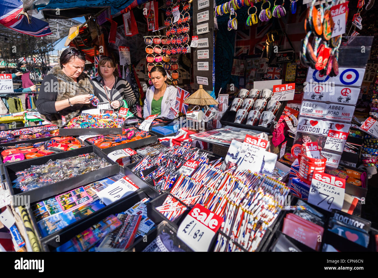London Camden Town Lock Market Stables souvenir stall memorabilia ...