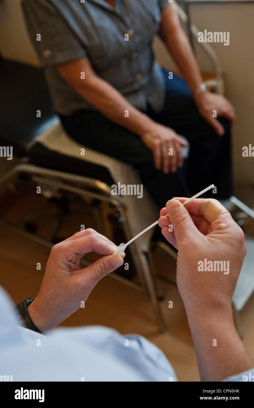 ORL STREPTO TEST Stock Photo - Alamy