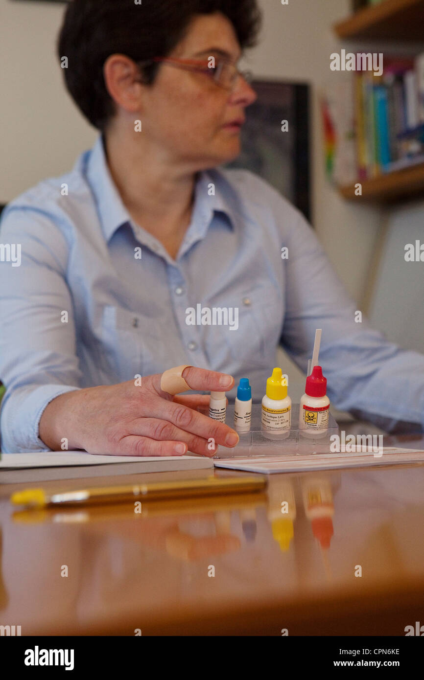 ORL STREPTO TEST Stock Photo - Alamy