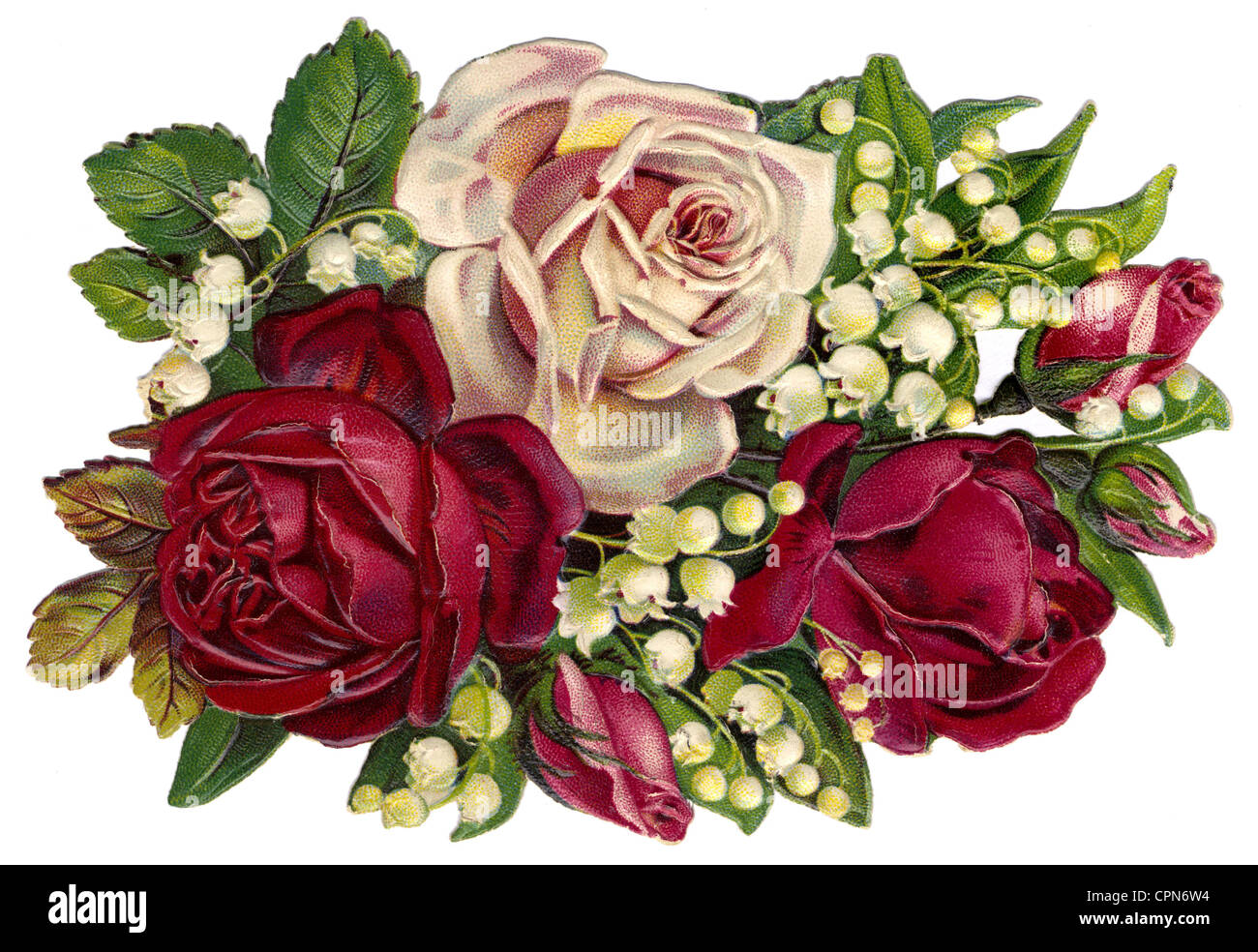 kitsch/cards/souvenir, flower arrangement with roses, Germany, 1920s ...