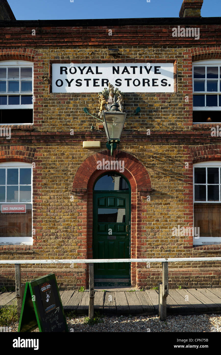 The Royal Native Oyster Stores building, Whitstable, Kent, UK Stock ...