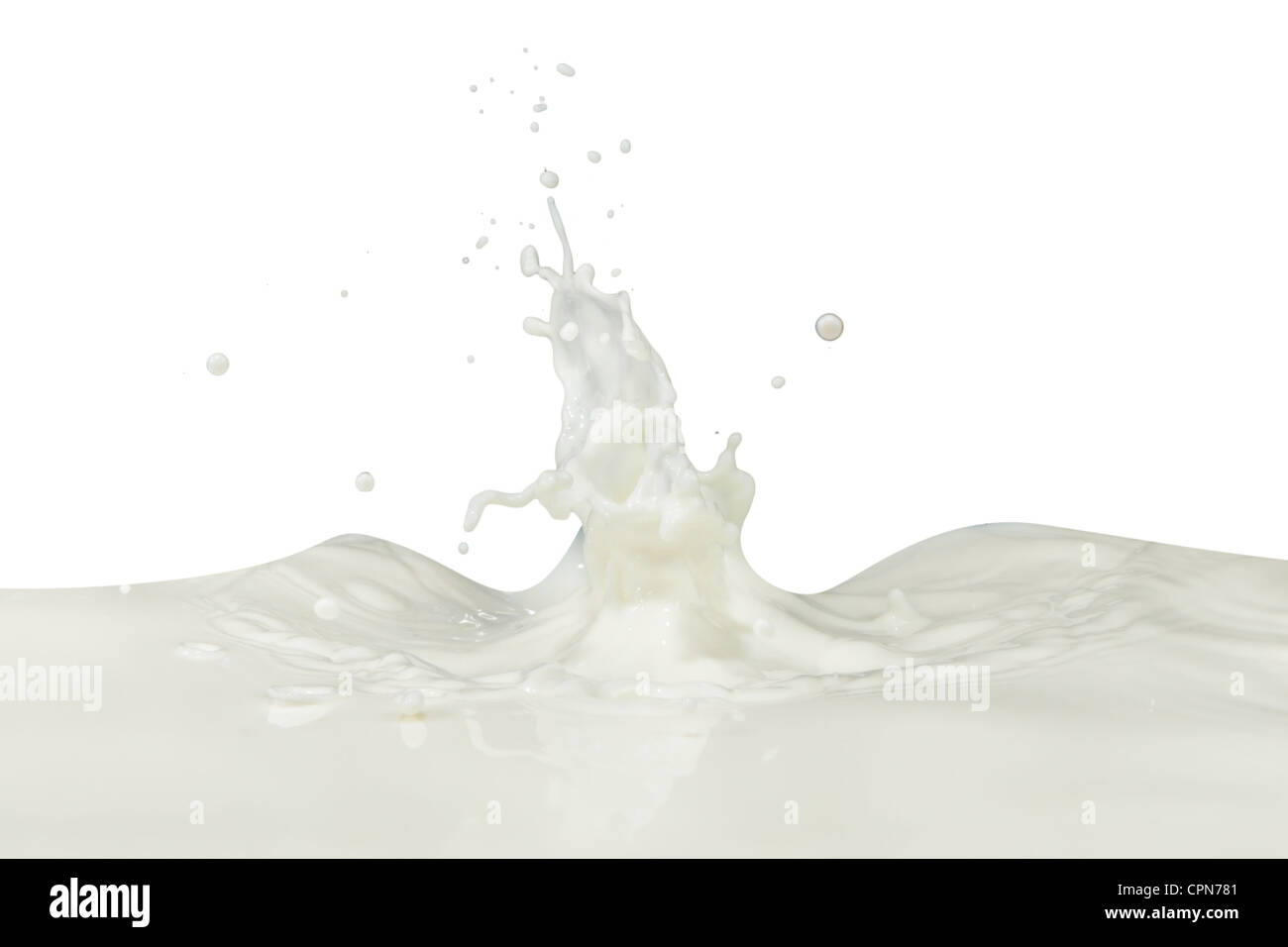 splashing milk isolated on white background Stock Photo - Alamy