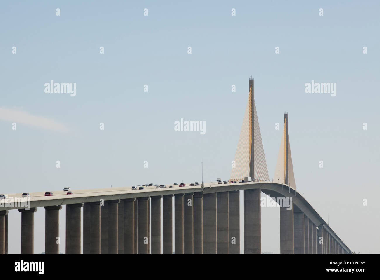 Sunshine Skyway Bridge, Tampa, Florida, USA Stock Photo - Alamy