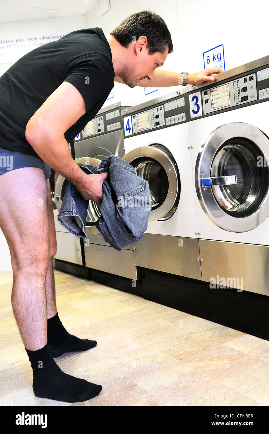 Man in public hi-res stock photography and images - Alamy