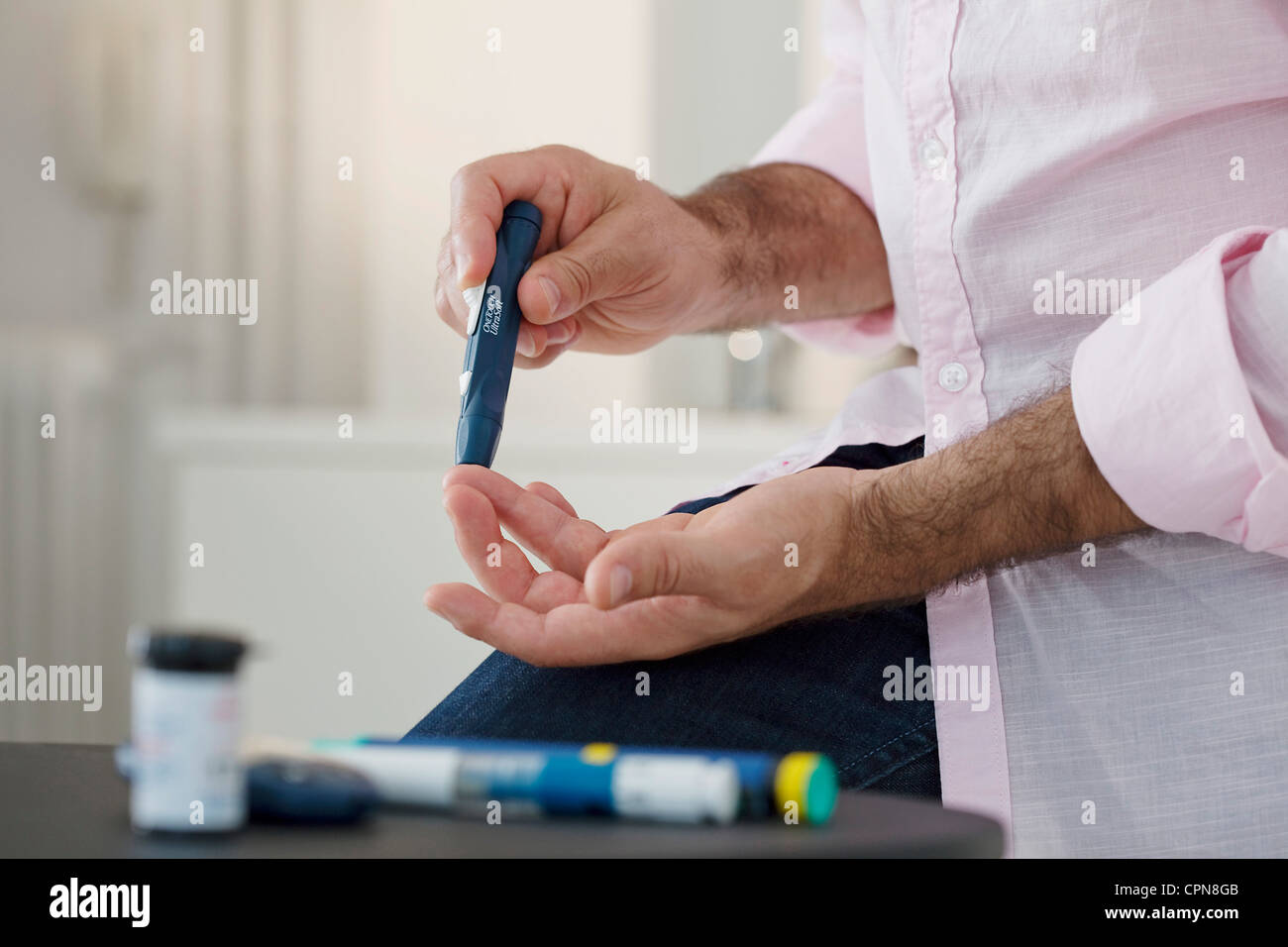Blood sugar test hi-res stock photography and images - Alamy