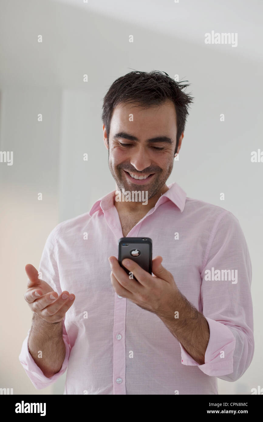 MAN ON THE PHONE Stock Photo - Alamy