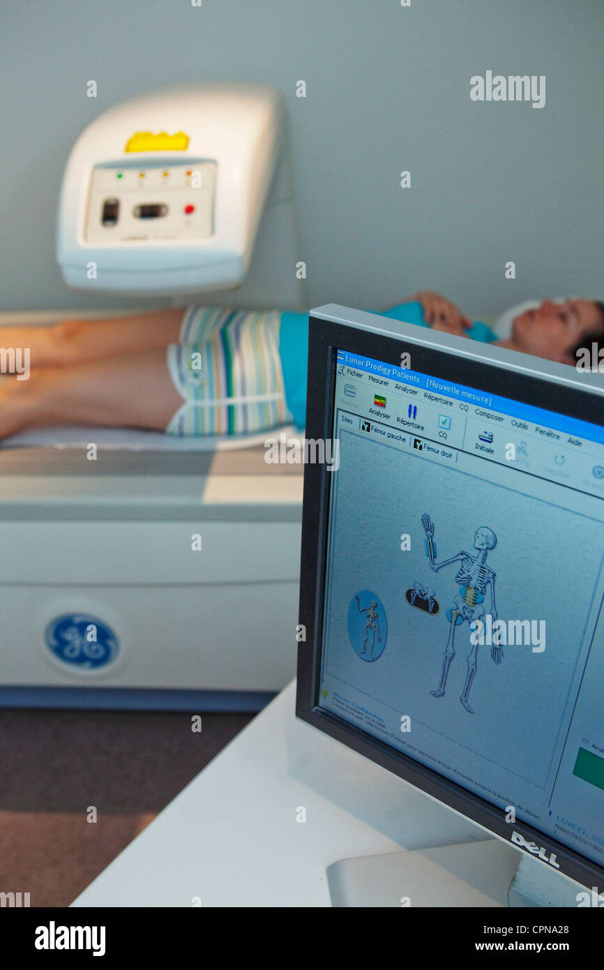 BONE DENSITOMETRY EXAMINATION Stock Photo - Alamy