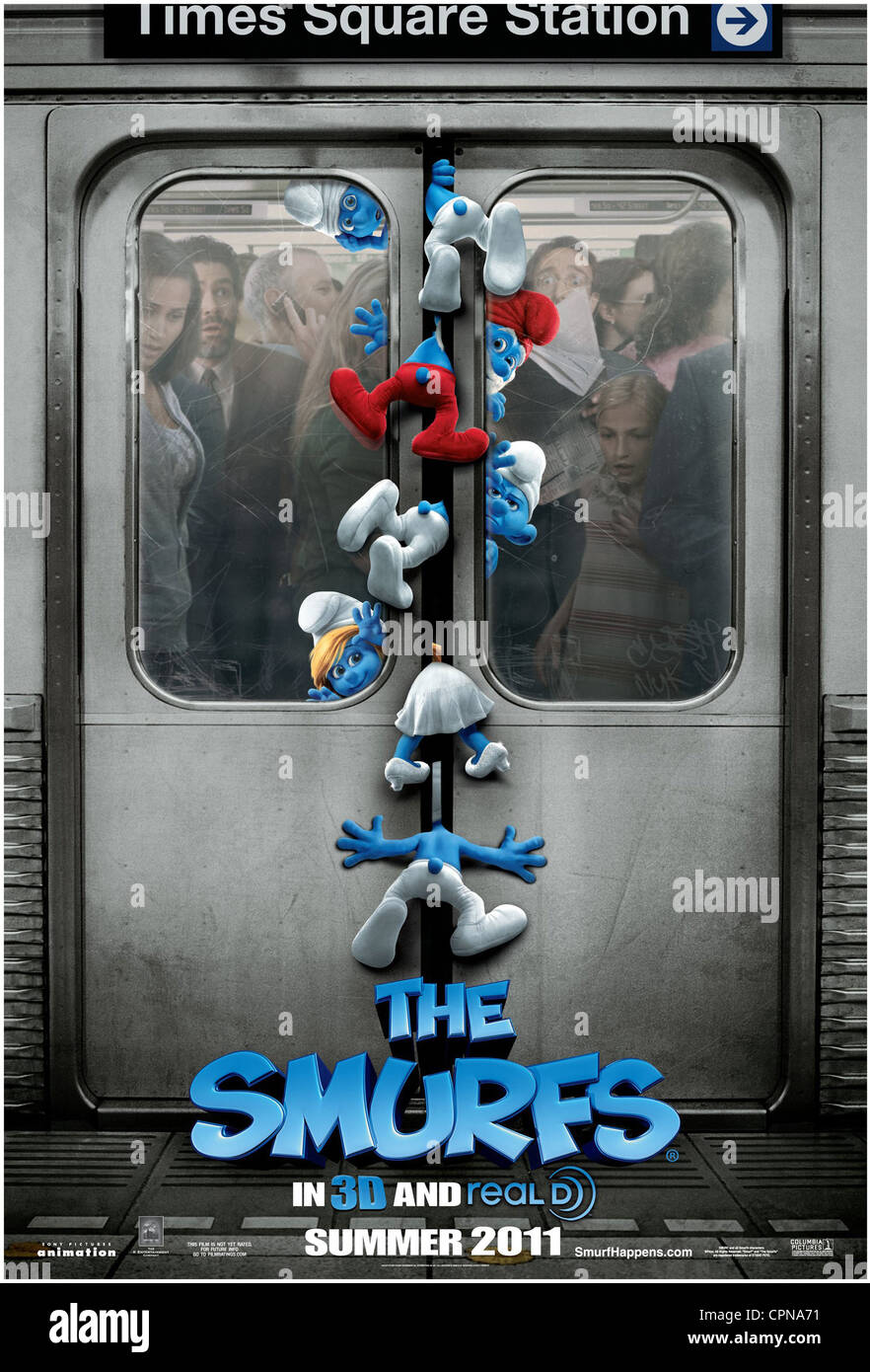 The smurfs movie poster hi-res stock photography and images - Alamy