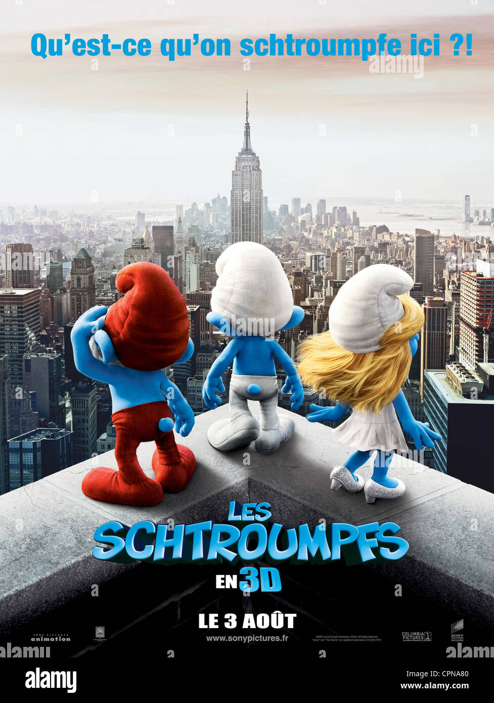 Smurfs movie poster hi-res stock photography and images - Alamy