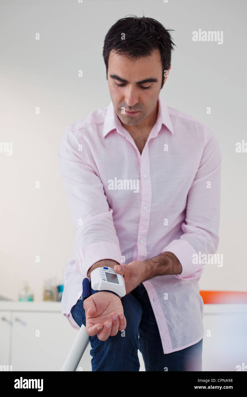 BLOOD PRESSURE, MAN Stock Photo - Alamy