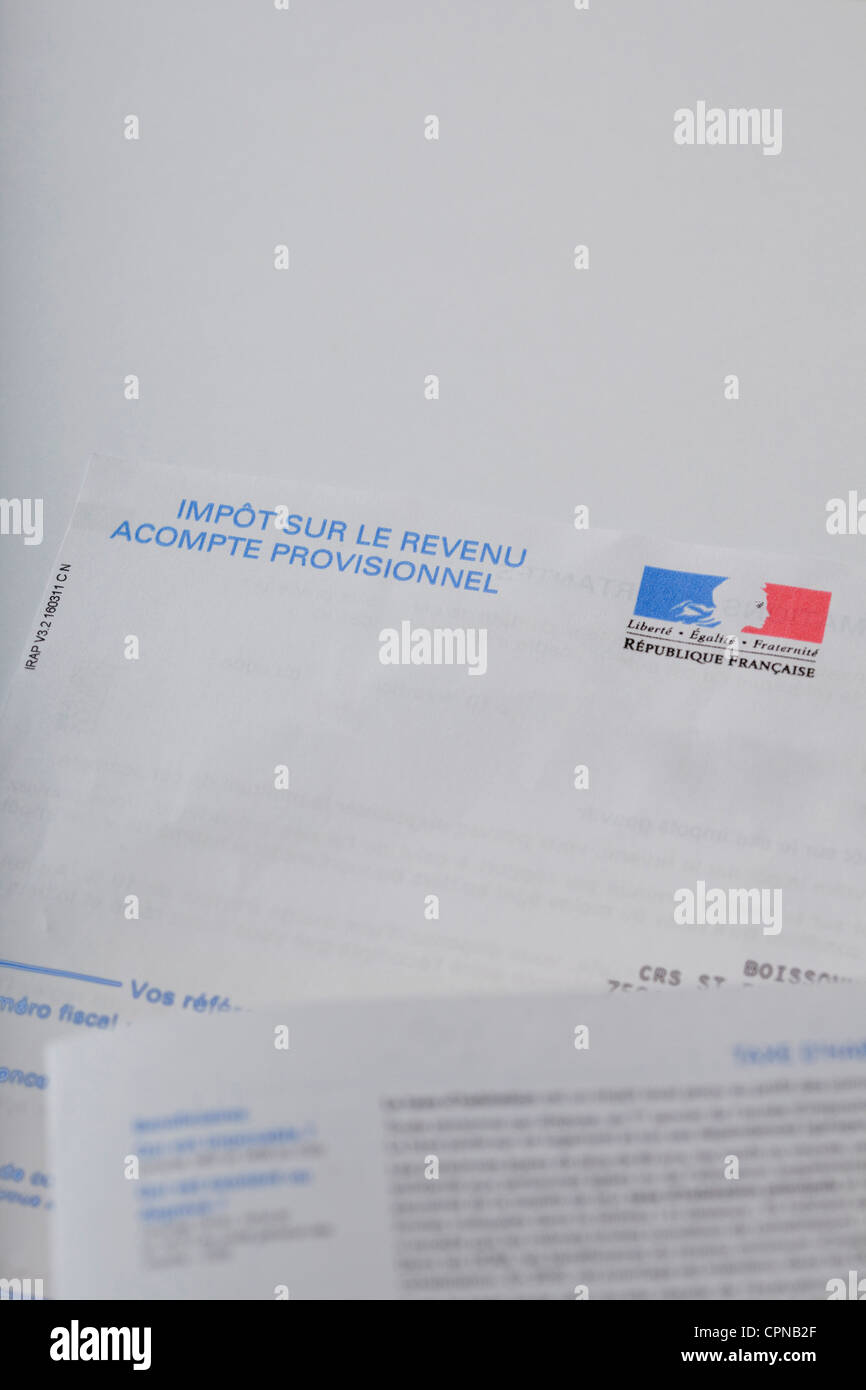 Tax forms france hi-res stock photography and images - Alamy
