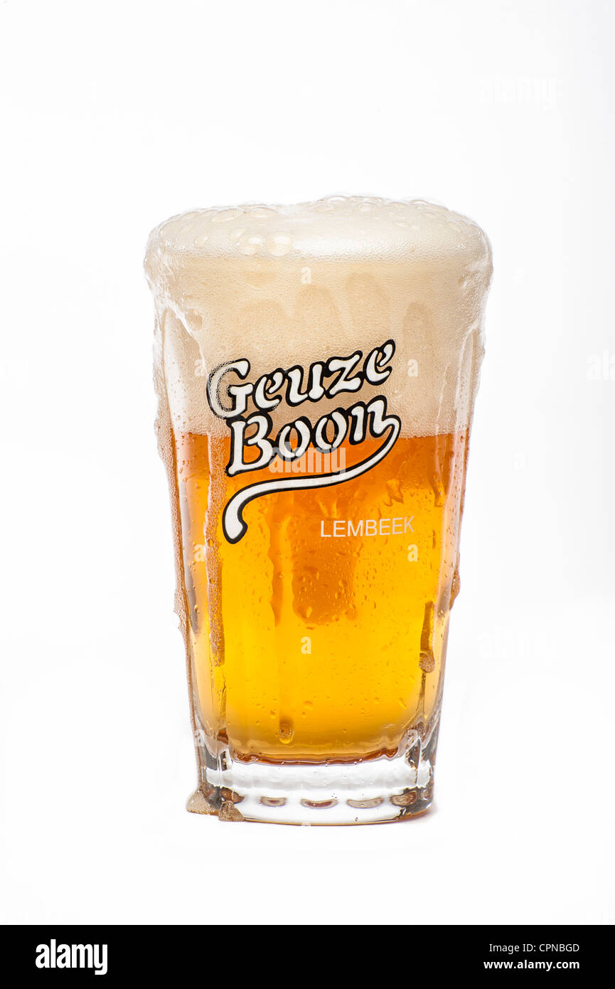 Belgian beer glass isolated Cut Out Stock Images & Pictures - Alamy