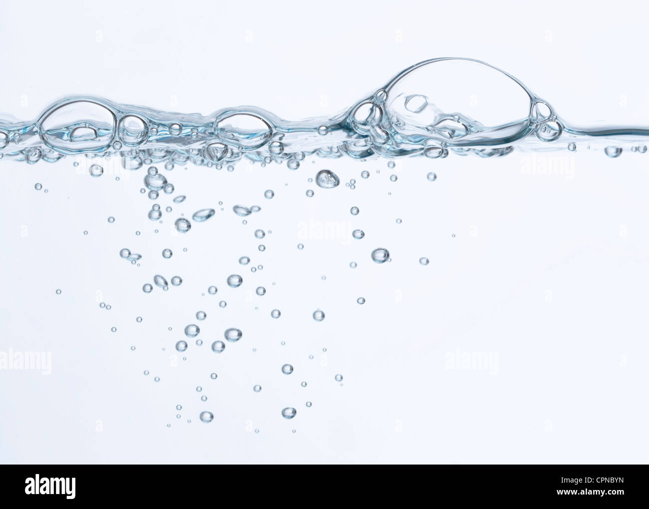 Bubbles on surface of water Stock Photo - Alamy