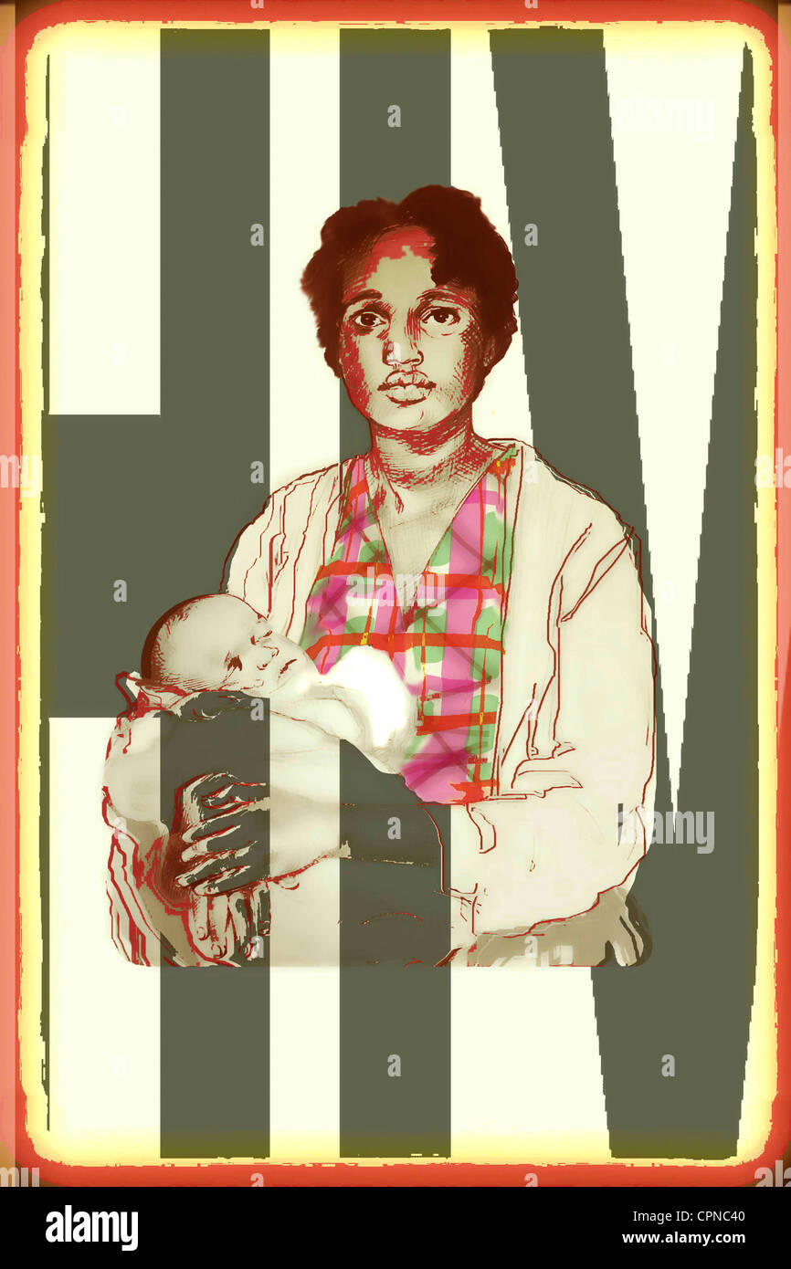 Hiv child illustration hi-res stock photography and images - Alamy