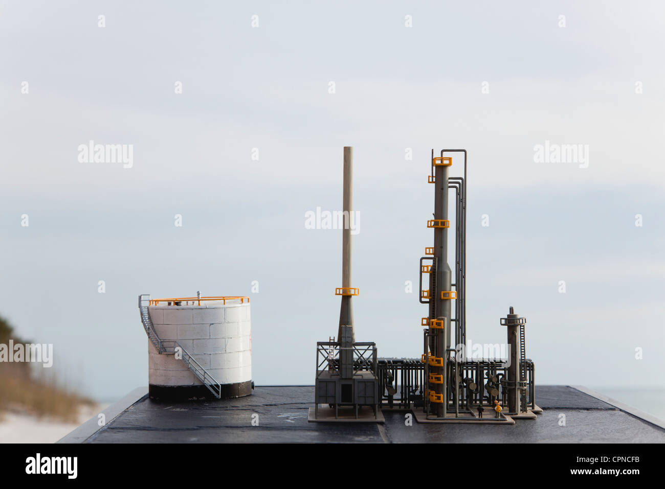 Model oil refinery Stock Photo - Alamy