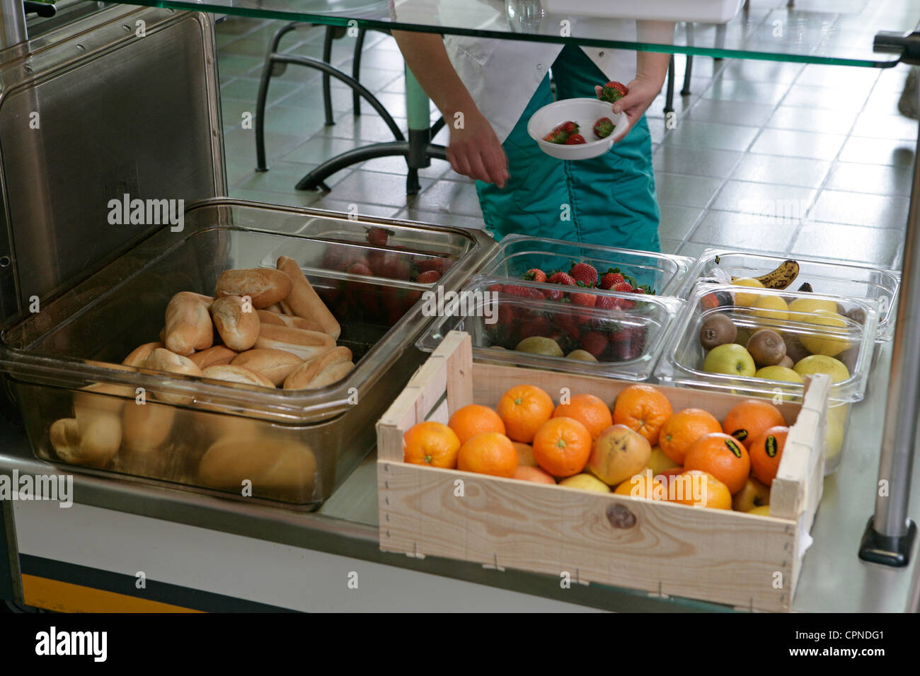 Dining hall in hospital hi-res stock photography and images - Alamy