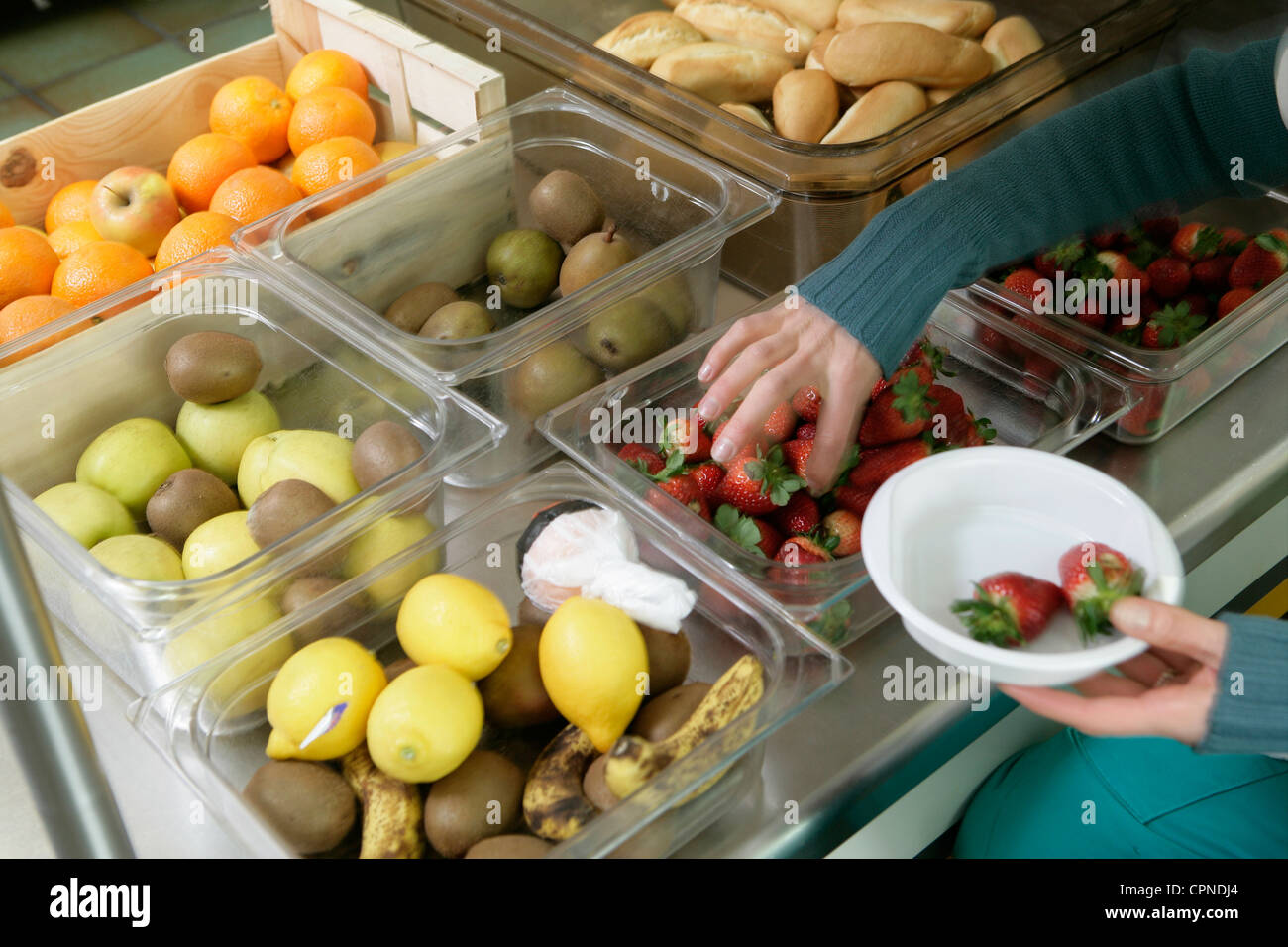 Dining hall in hospital hi-res stock photography and images - Alamy