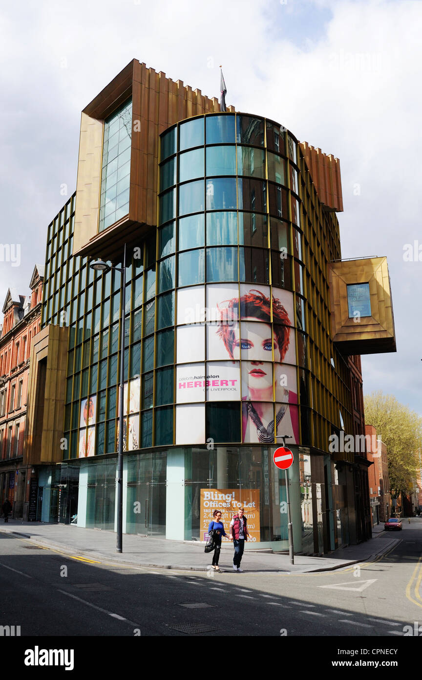 Herberts hairdressers building in Hanover Street, Liverpool city centre ...