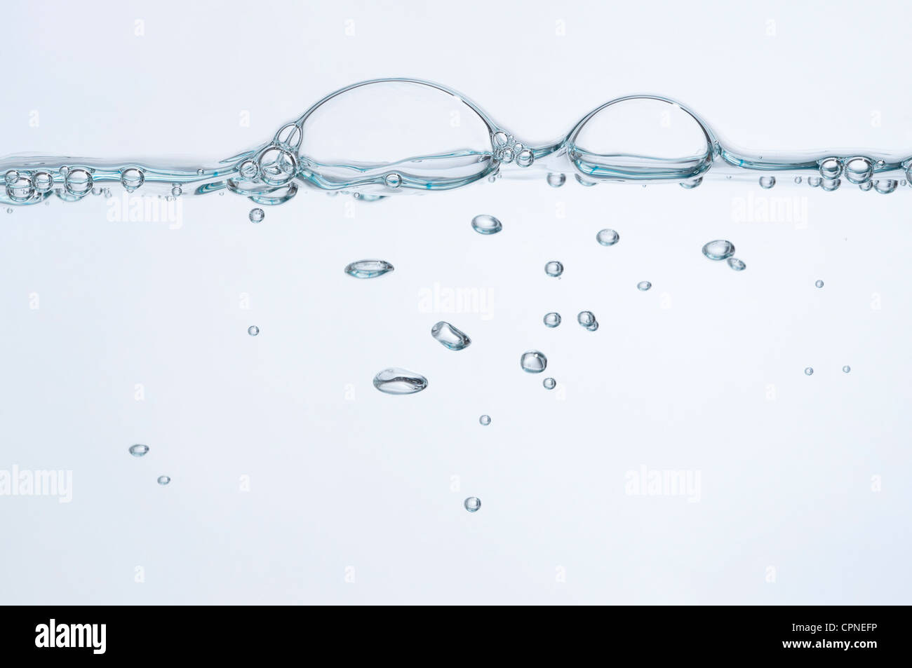 Bubbles on surface of water Stock Photo - Alamy