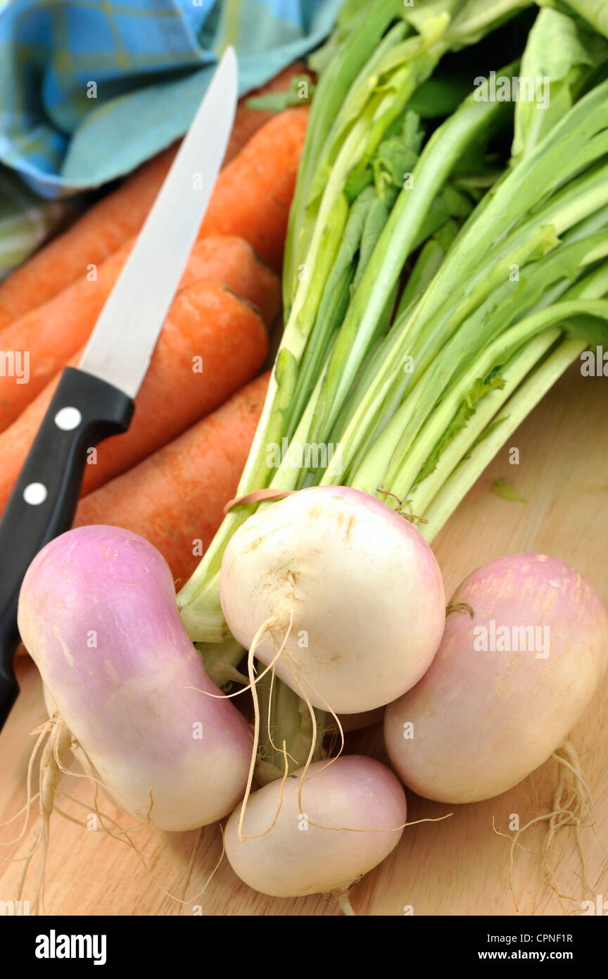 Preparing turnip hi-res stock photography and images - Alamy