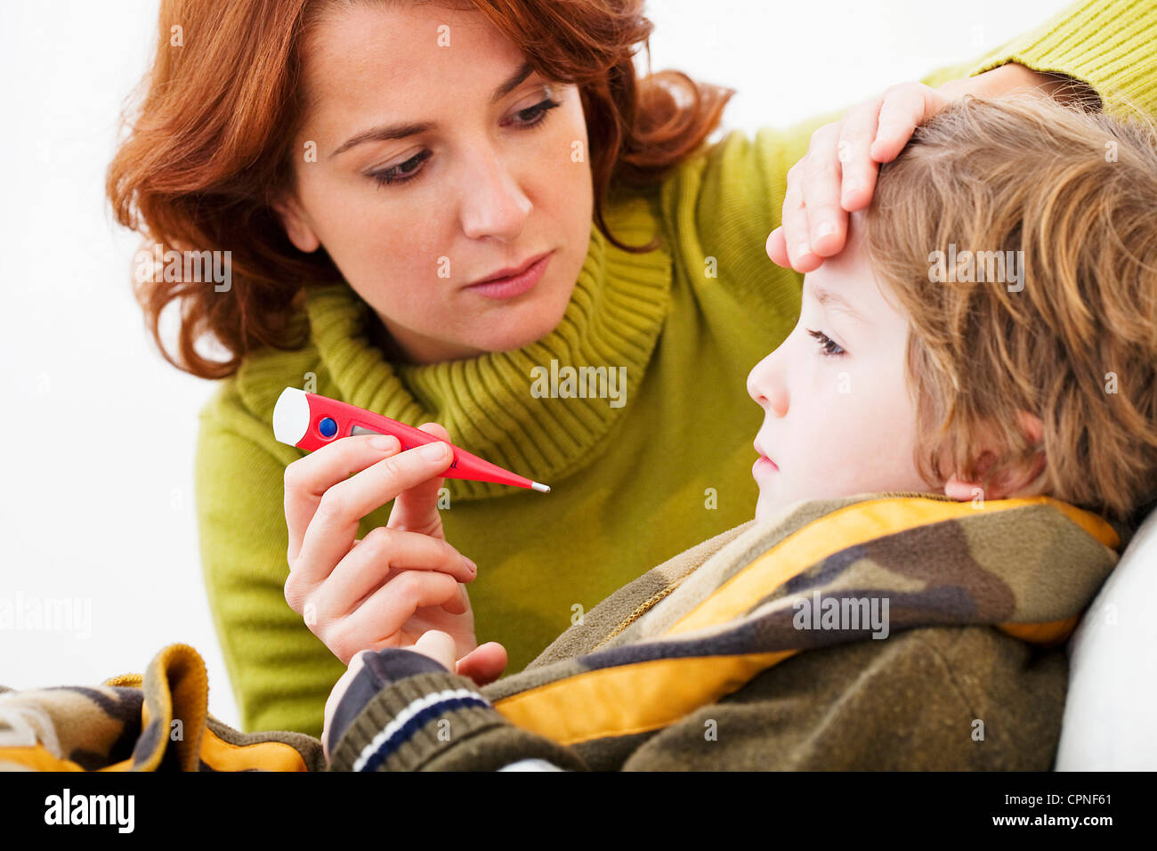 6 year old child thermometer hi-res stock photography and images - Alamy
